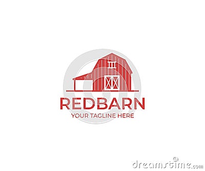 Red Barn Logo Template. Farm Vector Design | CartoonDealer.com #106003033