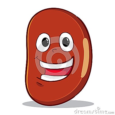 Red Bean Character Stock Vector - Image: 46451743