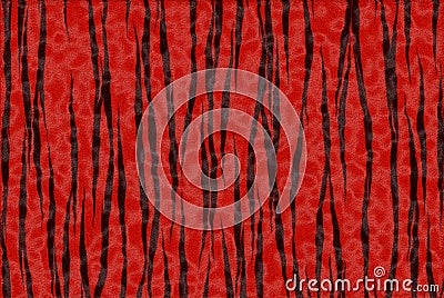 Red And Black Tiger Print Royalty Free Stock Photography - Image: 1334397