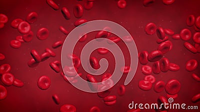 Red Blood Cells Loop Flowing 4K Stock Footage - Video of flowed ...
