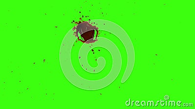 Red Blood Splatter Splash Isolated Green Screen Stock Video - Video of ...