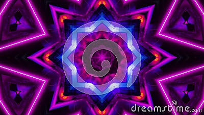 Red Blue Neon Motion Background Vj Loop. Infinitely Looped Animation ...