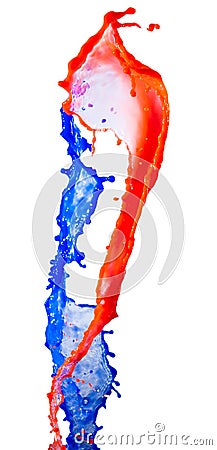 Red And Blue Paint Splash Stock Image | CartoonDealer.com #58358143