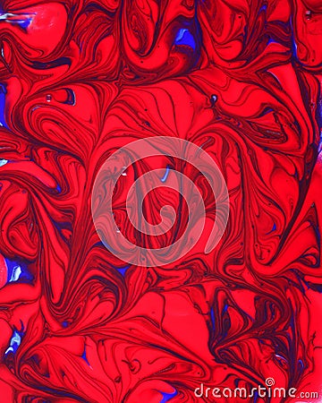Red Blue Paint Swirl Pattern Stock Images - Image: 18457964