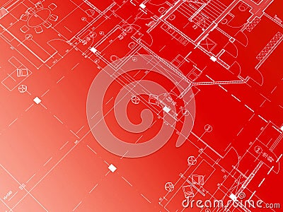 Red Blueprint Royalty Free Stock Images - Image: 1674369