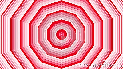 Red Bold Decagon Star Simple Flat Geometric on White Background Loop ...