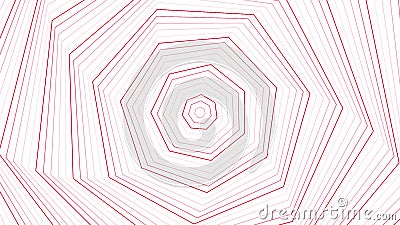 Red Bold Slim Spin Heptagon Star Simple Flat Geometric on White ...