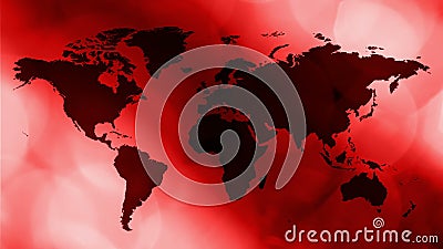 Red Breaking News Intro, World Map Motion Background Stock Footage ...