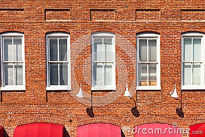 Red Brick Building Facade Stock Photos - Image: 24813943