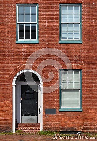 Red Brick Office Building Royalty Free Stock Image - Image: 26433676