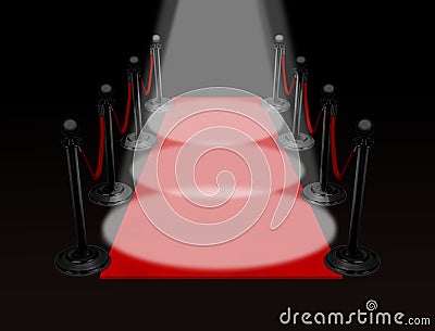 Red Carpet Spotlight Royalty Free Stock Photo - Image: 15515755