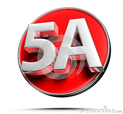 5A Red Circle. Royalty-Free Cartoon | CartoonDealer.com #255889637