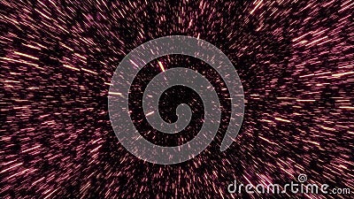 Red Color Hyperspeed Effect in Space Animation Stock Footage - Video of ...
