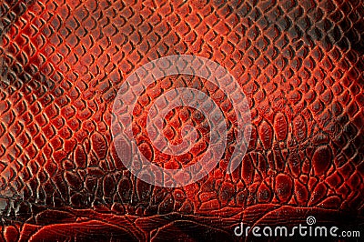 Red Croco Dragon Leather Texture Royalty-Free Stock Photo ...