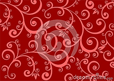 Red Curls Background Stock Images - Image: 4589124