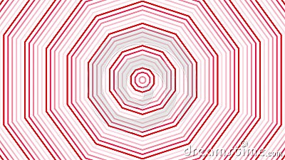 Red Decagon Star Simple Flat Geometric on White Background Loop. Starry ...