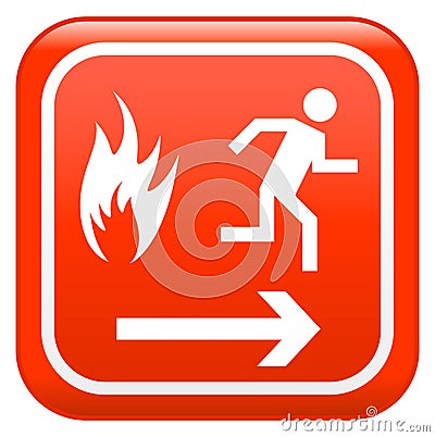 Red Fire Sign Stock Image - Image: 11037051