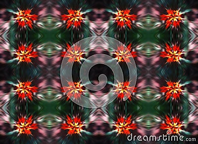 RED FLOWER BURST DUPLICATION BACKGROUND PATTERN Royalty-Free Stock ...