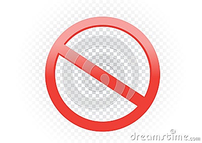 Red Forbid Ban Sign Symbol Transparent Cartoon Vector | CartoonDealer ...