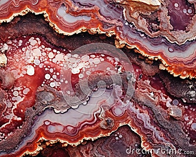 Red Geode Textures Backgrounds Are Gemstone Cross Section Cross Section ...