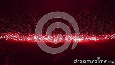 Red Glowing Dots Particles VJ Loop Motion Background V2 Stock Video ...