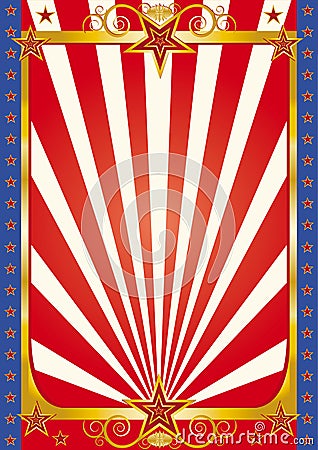 Red And Gold Circus Background Royalty Free Stock Images - Image: 9873799