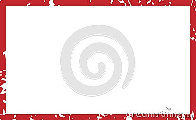 Red Grunge Rectangular Frame Border With Copy Space, Suitable For ...