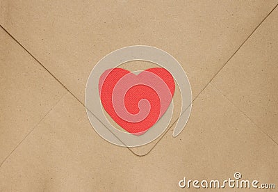 Red Heart On Envelope Background Stock Image | CartoonDealer.com #82835299