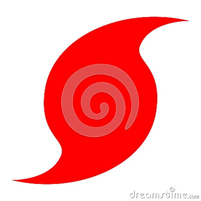 Red Hurricane Symbol Icon Stock Illustration | CartoonDealer.com #155304217