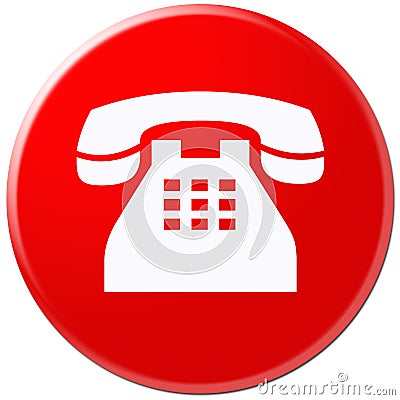 Red Telephone 3d Outline Illustration Stock Illustration - Illustration ...
