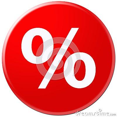 Red Icon With Symbol Of Rate Stock Photography | CartoonDealer.com #4653470