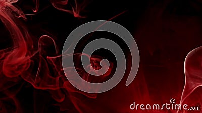 Red Ink Splash in Water on Black Background Stock Video - Video of flow ...