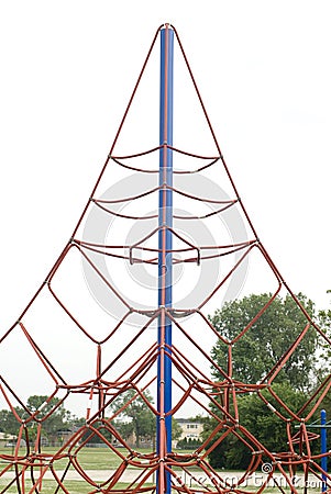 Red Jungle Gym Rope Royalty Free Stock Photos - Image: 6330598