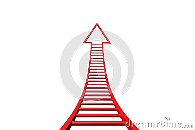 Red Ladder Arrow Graphic Stock Photo | CartoonDealer.com #37367970