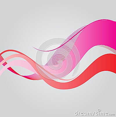 Red Magenta Curve Vector Illustration | CartoonDealer.com #10725056