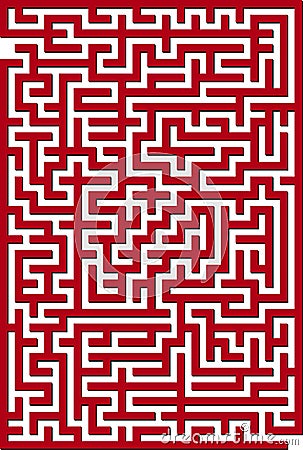 Red Maze Royalty Free Stock Photo - Image: 5830675