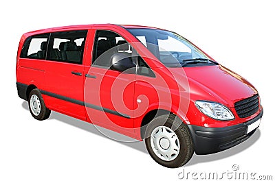Red Mini Van Royalty Free Stock Image - Image: 5375606