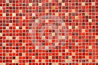 Red Mosaic Tile Background Royalty Free Stock Images - Image: 19483489
