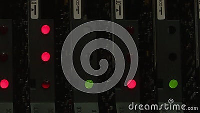Red Network Connection Indicators. Server Room with Rack Servers Stock ...