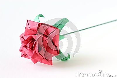 Red Origami Rose Royalty-Free Stock Image | CartoonDealer.com #196198