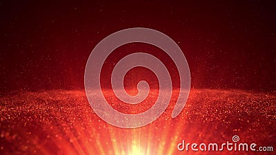 Red Particles Rays Background Stock Footage - Video of particle ...