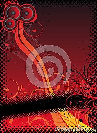 Red Party Flyer Royalty Free Stock Image - Image: 9182126