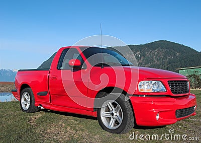 Red Pick Up Truck Royalty Free Stock Photos - Image: 166948