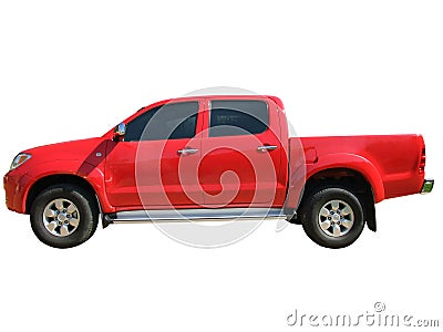 Red Pickup Truck Stock Images - Image: 3282914