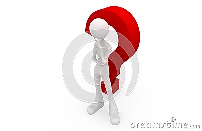 Red Question Mark And The Villain Royalty-Free Stock Photo ...