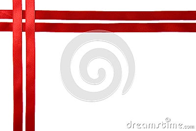 Red Ribbon Border Design