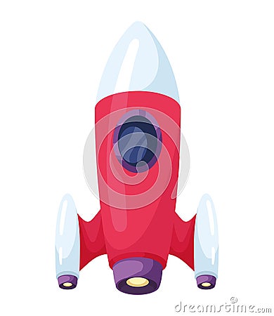 Red Rocket Launcher Cartoon Vector | CartoonDealer.com #250061475