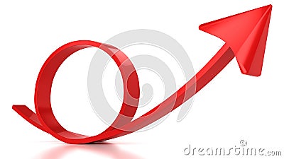 Red Round Arrow Royalty-Free Stock Photo | CartoonDealer.com #121076157