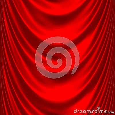 Red Satin Big Drape 2 Royalty-Free Stock Photography | CartoonDealer ...