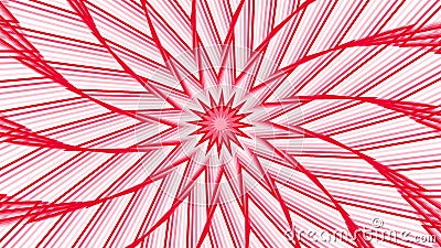 Red Spin Sixteegonal Star Simple Flat Geometric on White Background ...
